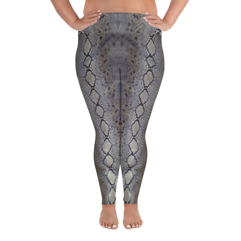 Faux Python Print Plus Size Leggings – Weekend Famous